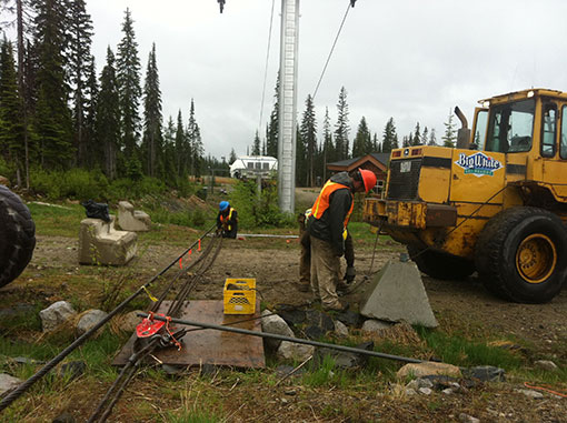 Lara's Gondola Haul Rope Splice | Big White Ski Resort